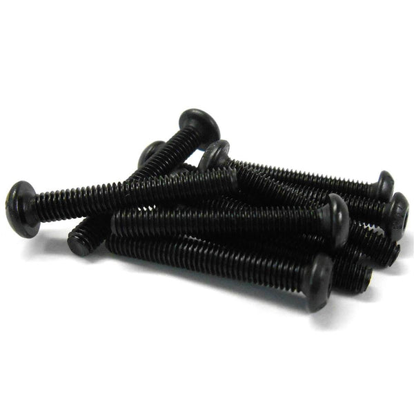 M3 x 20mm 3 x 20 Black Inner Hex Button Socket Screw x 10 Metric Threa ...