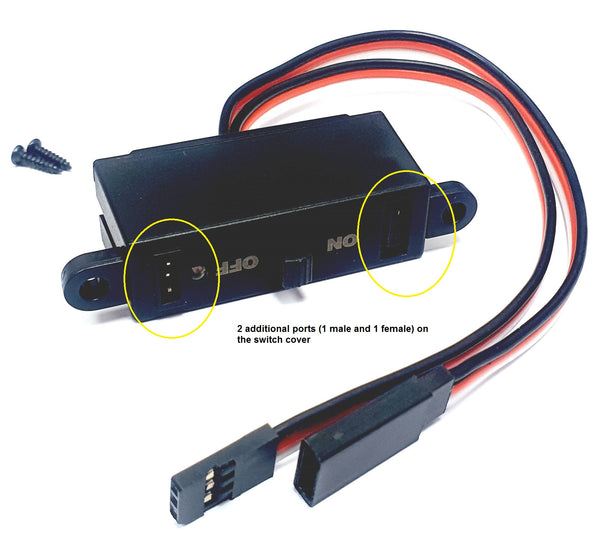C6012 RC Model Receiver On Off Battery Heavy Duty Switch Futaba Plug C ...
