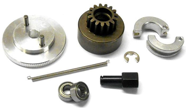 .21 + RC Nitro Engine 2 Shoe Clutch Flywheel + Bell Kit 6mm Axle ...