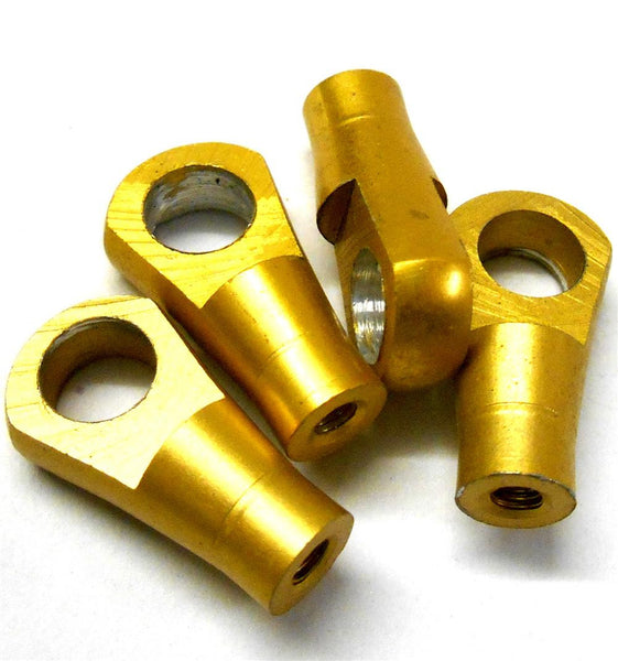 L11067 RC 1/10 1/8 Alloy Gold Track Rod End M3 3mm x 4 22mm Clockwise ...